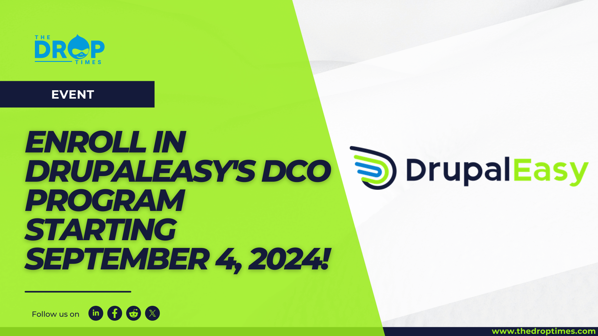 Elevate Drupal Development Skills: Enroll in DrupalEasy's DCO Program Starting September 4, 2024!