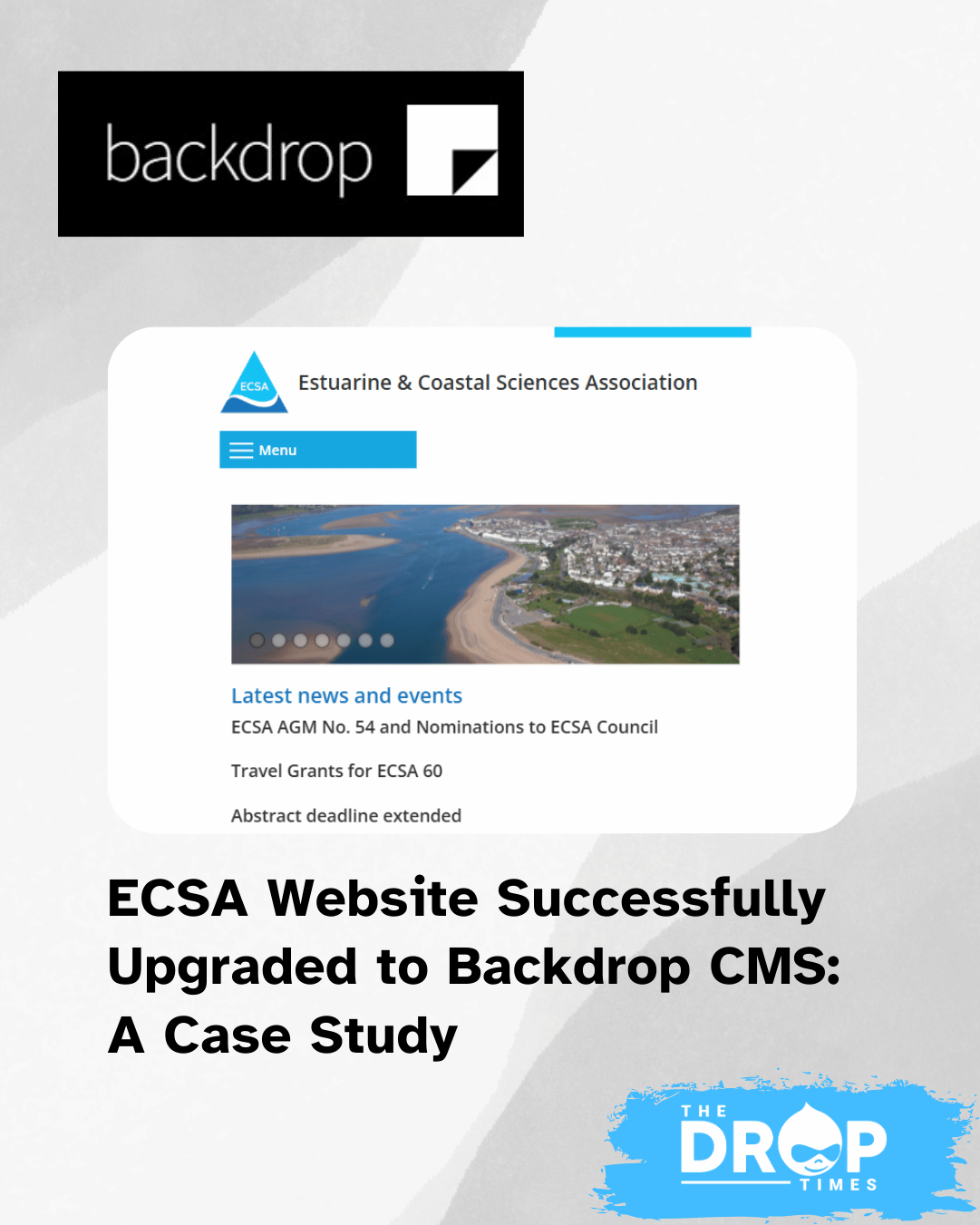 ECSA Website Successfully Upgraded to Backdrop CMS: A Case Study