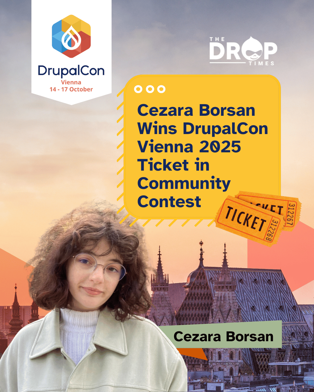 Cezara Borsan Wins DrupalCon Vienna 2025 Ticket in Community Contest