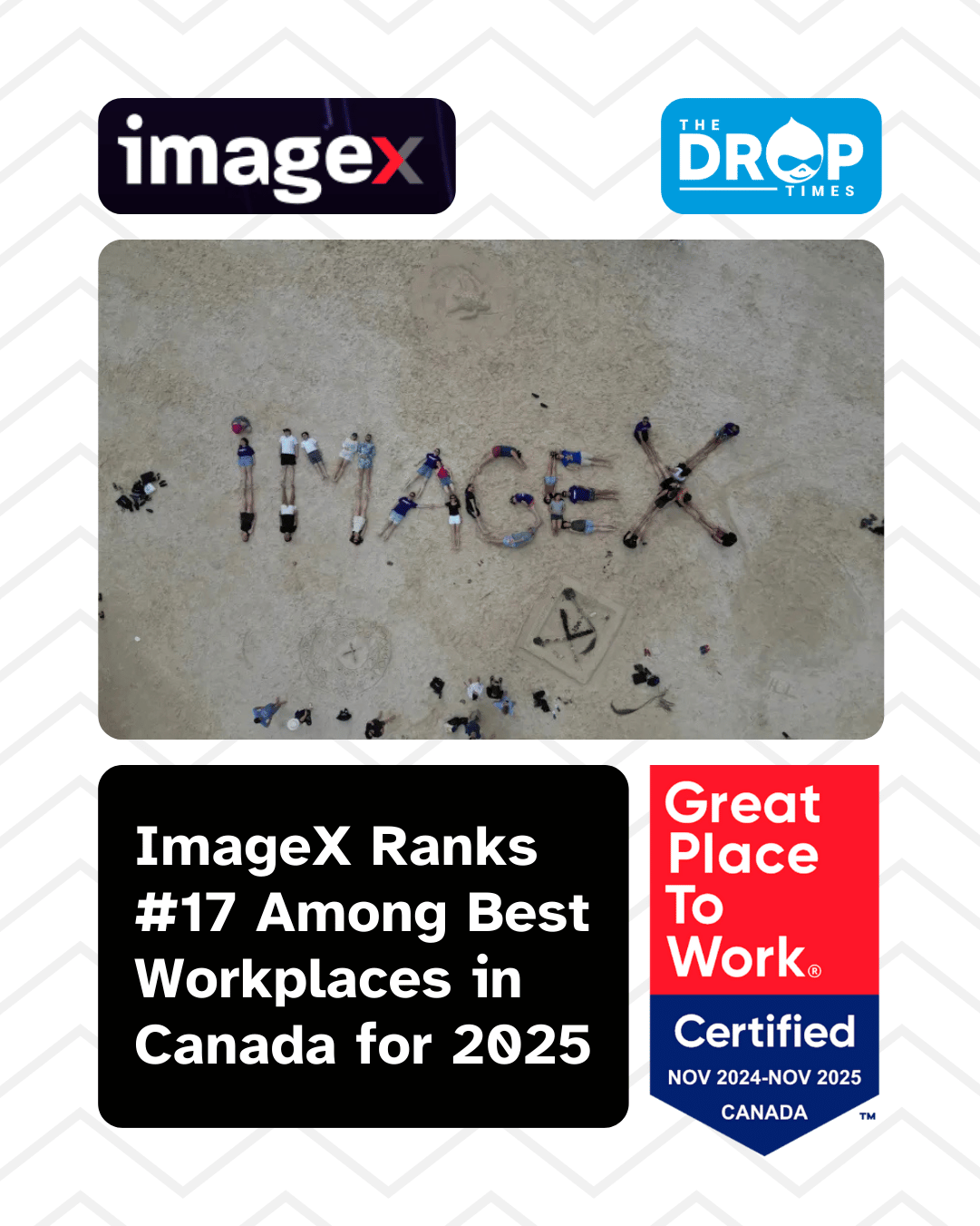 ImageX Ranks #17 Among Best Workplaces in Canada for 2025