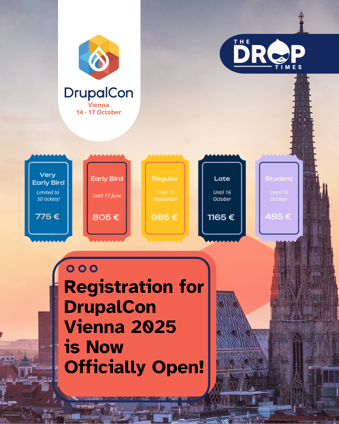 Registration for DrupalCon Vienna 2025 is Now Officially Open!