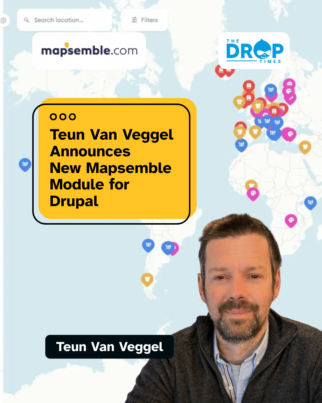 Teun Van Veggel Announces New Mapsemble Module for Drupal