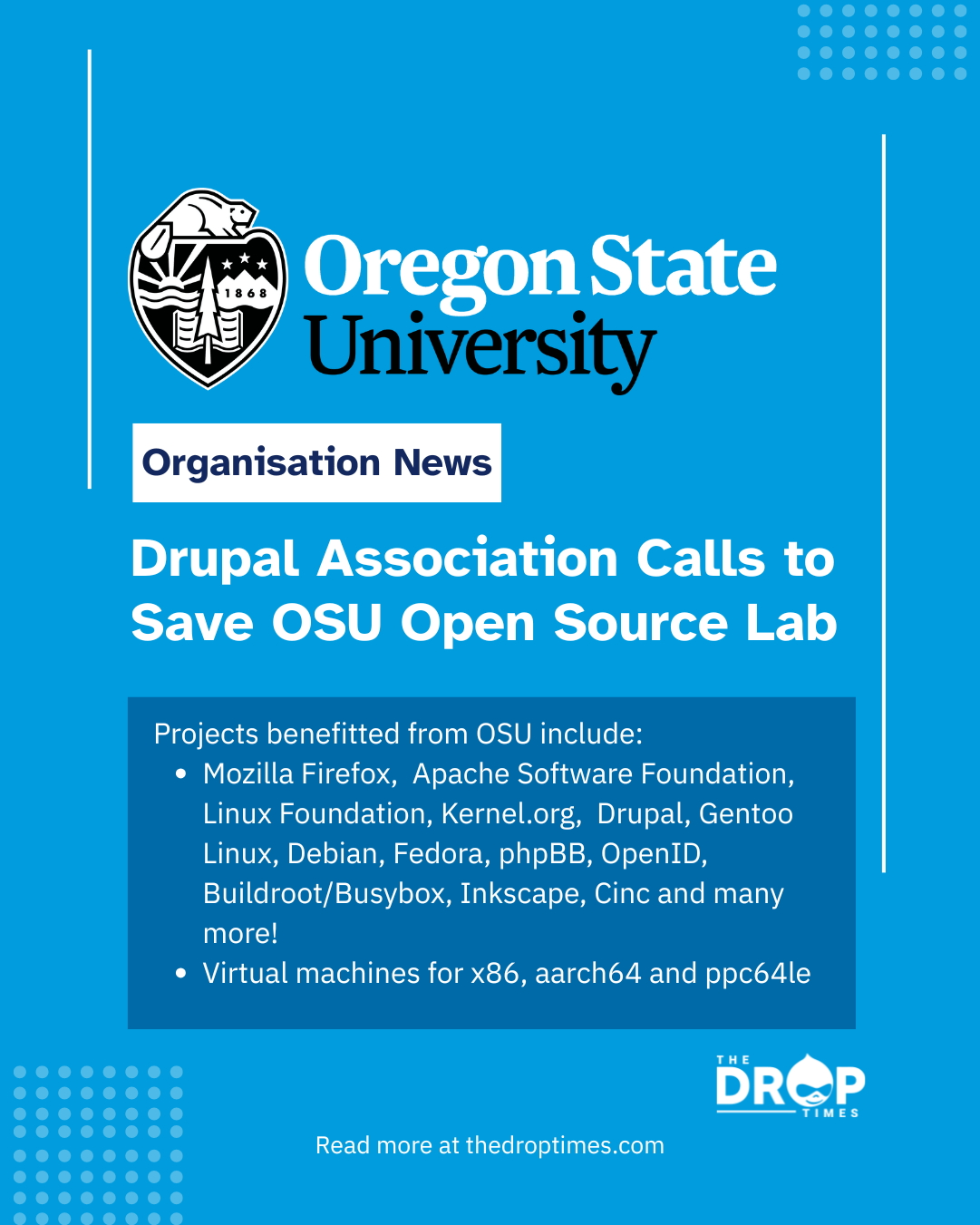 Drupal Association Calls to Save OSU Open Source Lab