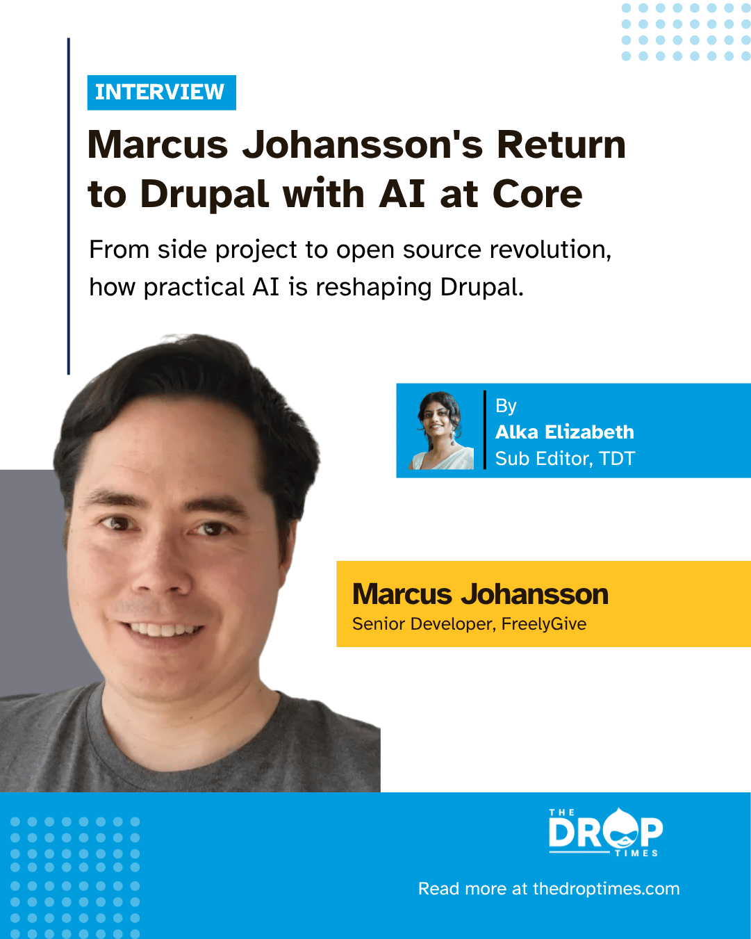 Marcus Johansson's Return to Drupal with AI at Core
