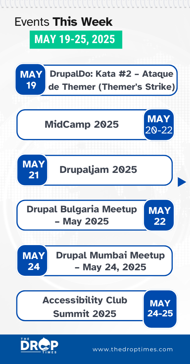 This Week in Drupal: Camps, Meetups, and More (May 19–25, 2025)