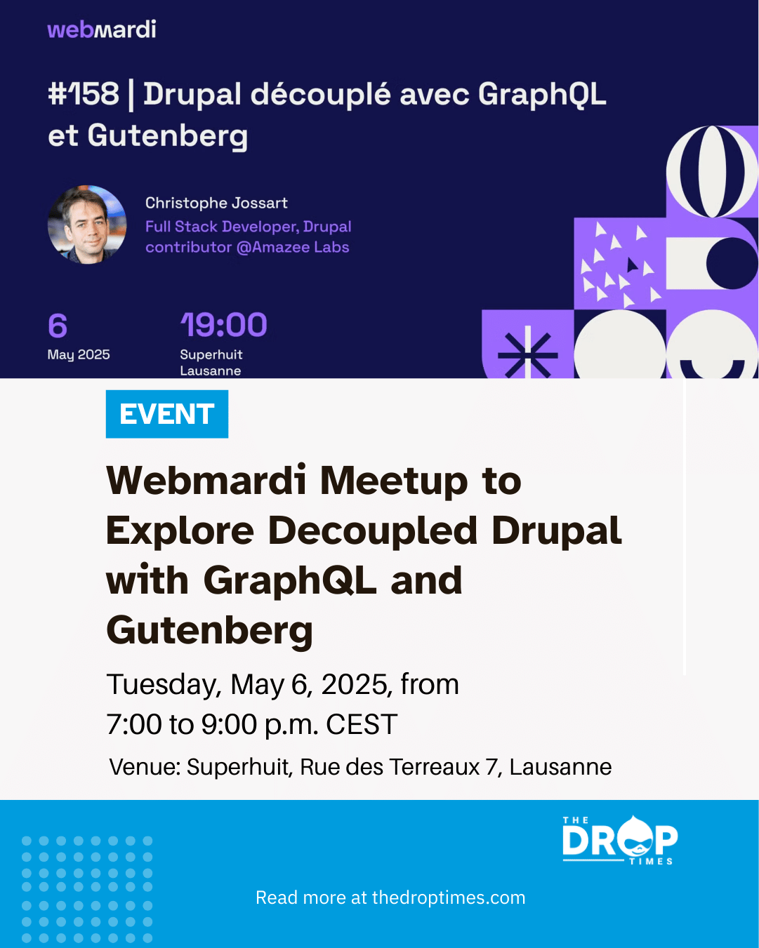 Webmardi Meetup to Explore Decoupled Drupal with GraphQL and Gutenberg