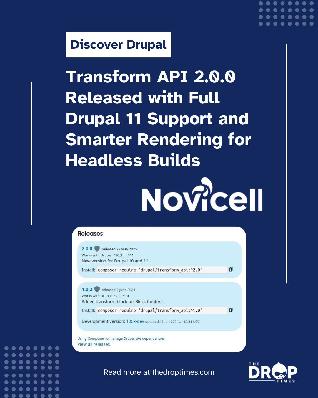 Transform API 2.0.0 Released with Full Drupal 11 Support and Smarter ...