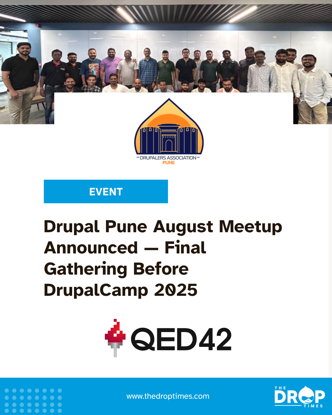 Drupal Pune August Meetup Announced — Final Gathering Before DrupalCamp 2025