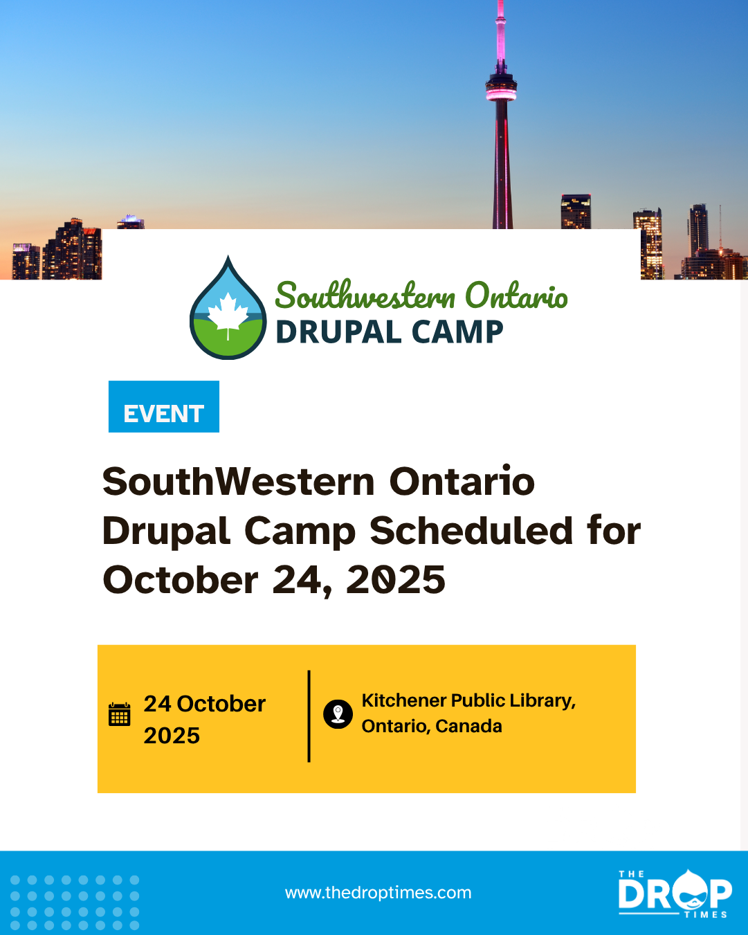 SouthWestern Ontario Drupal Camp Scheduled for October 24, 2025