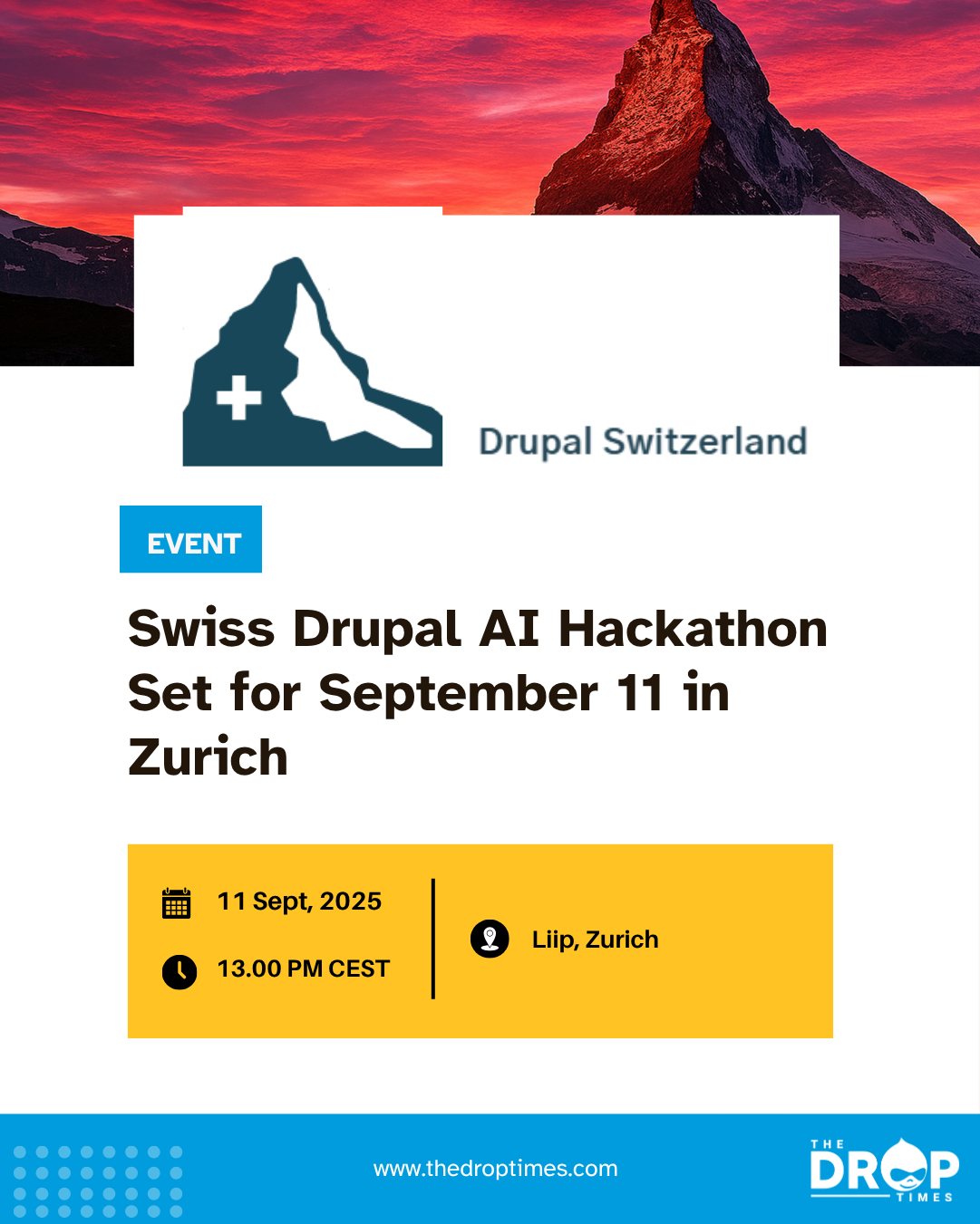Swiss Drupal AI Hackathon Set for September 11 in Zurich