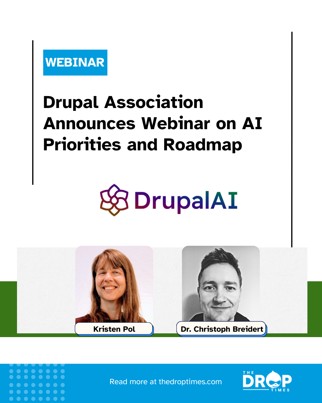 Drupal Association Announces Webinar on AI Priorities and Roadmap