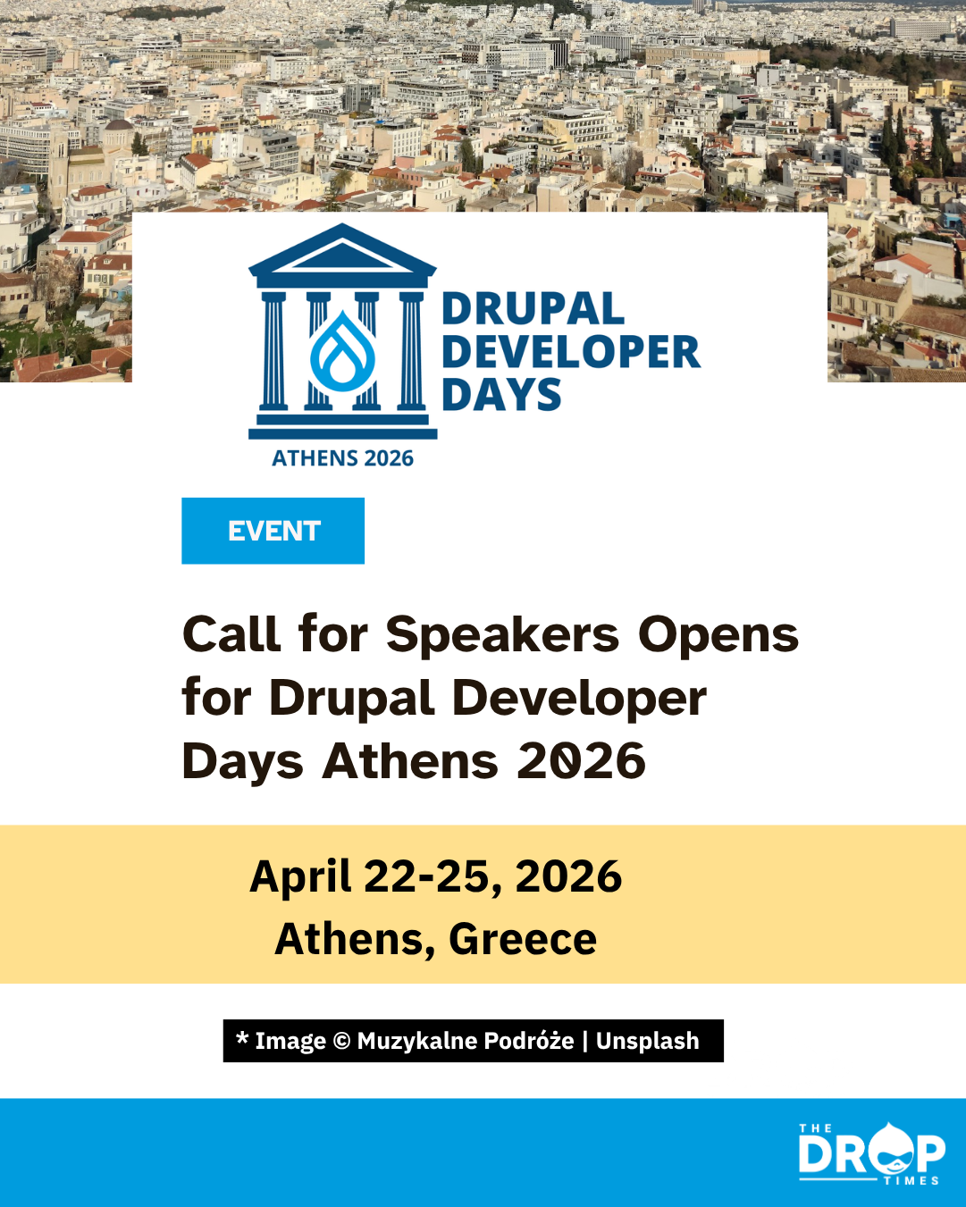 Call for Speakers Opens for Drupal Developer Days Athens 2026