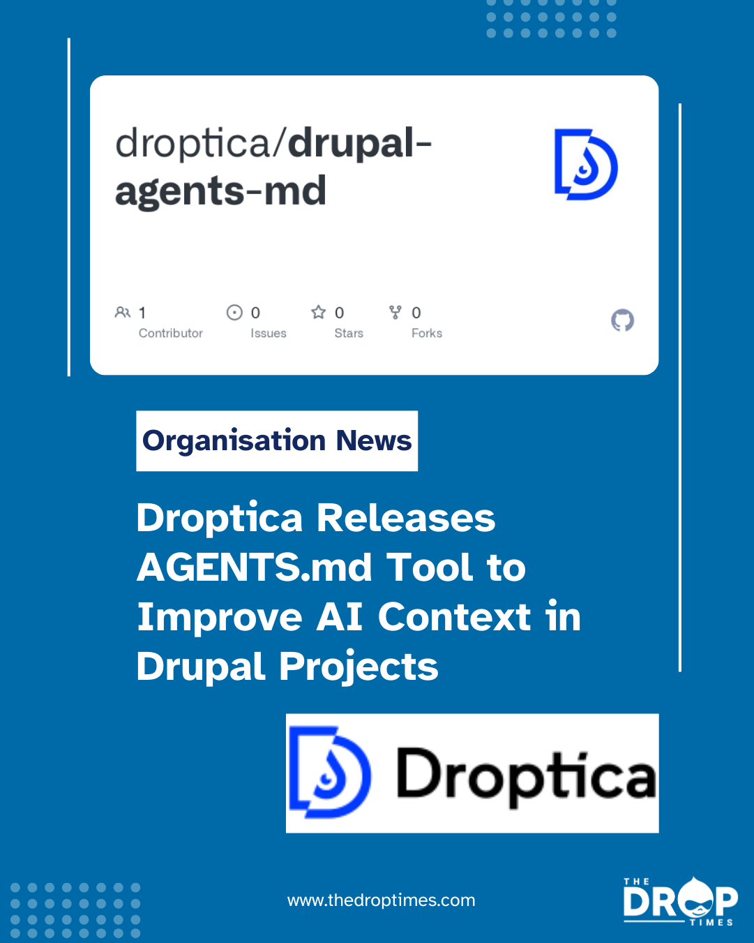 Droptica Releases AGENTS.md Tool to Improve AI Context in Drupal Projects
