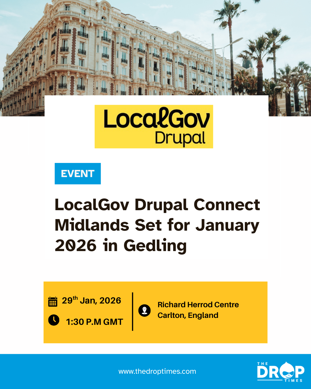 LocalGov Drupal Connect Midlands Set for January 2026 in Gedling