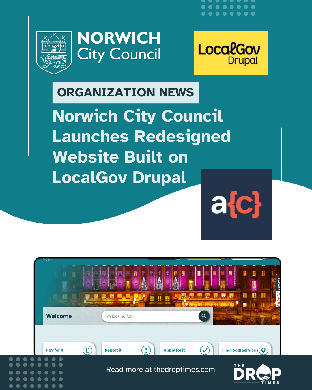 Norwich City Council Launches Redesigned Website Built on LocalGov Drupal