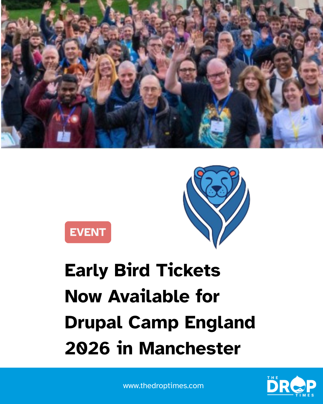 Early Bird Tickets Now Available for Drupal Camp England 2026 in Manchester