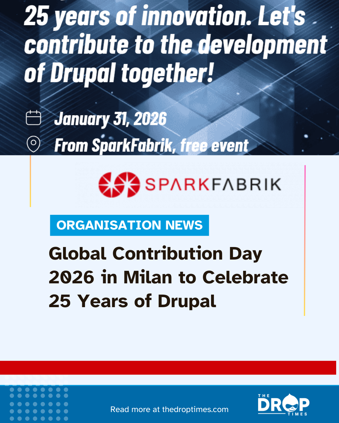 Global Contribution Day 2026 in Milan to Celebrate 25 Years of Drupal