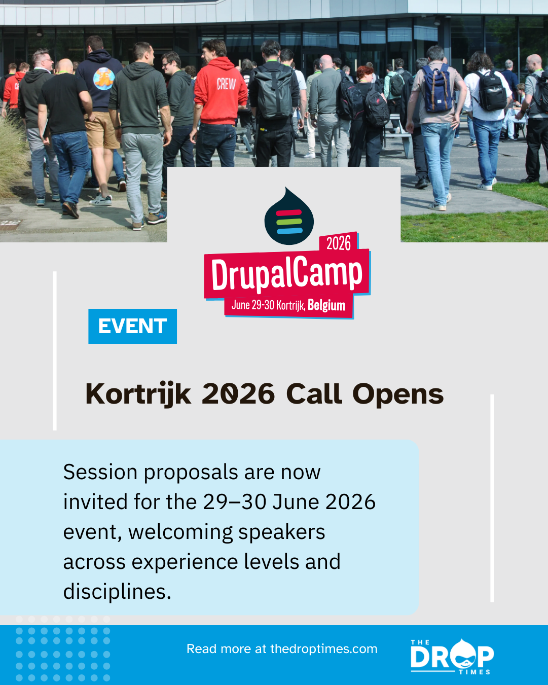 DrupalCamp Kortrijk 2026 Call for Papers Now Open for June Event