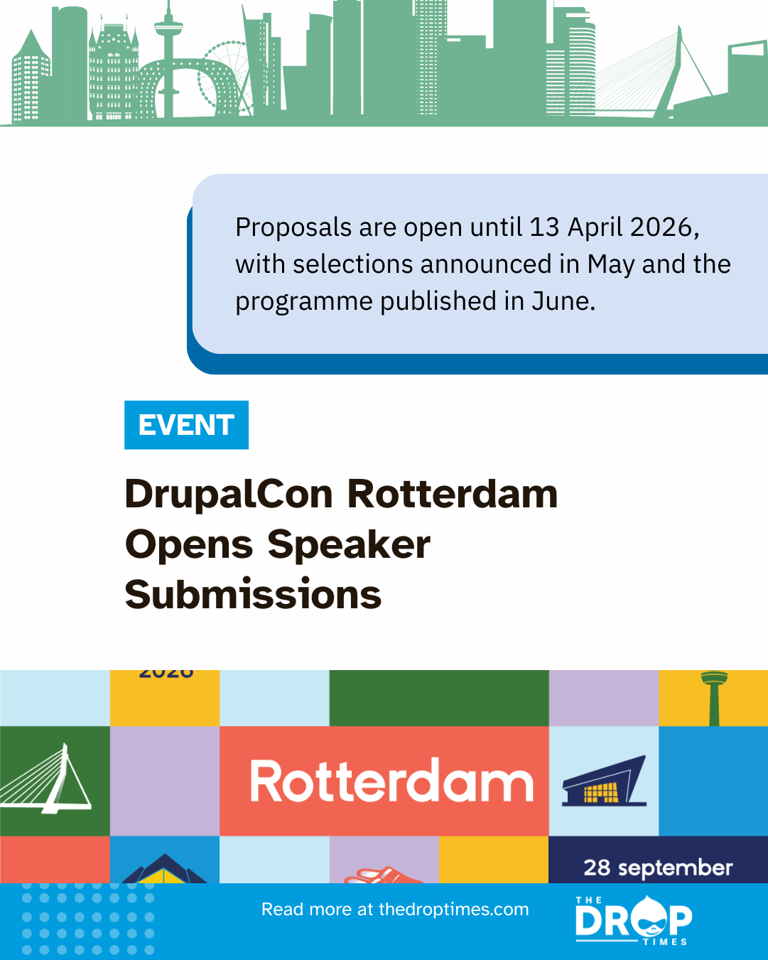 DrupalCon Rotterdam 2026 Opens Call for Speakers With Submissions ...