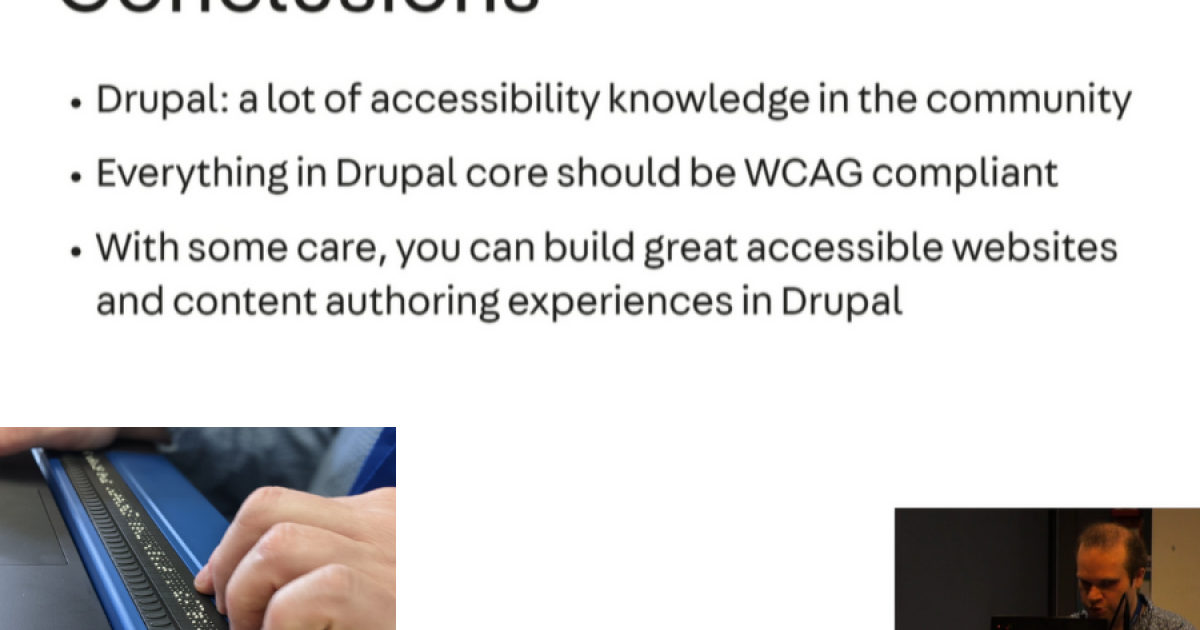 Bram Duvigneaus Keynote On Accessibility At Drupal Dev Days