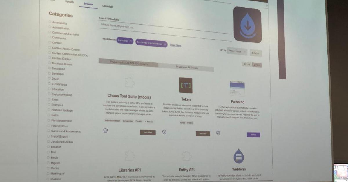 DrupalCon Prague: Project Browser and Automated Update