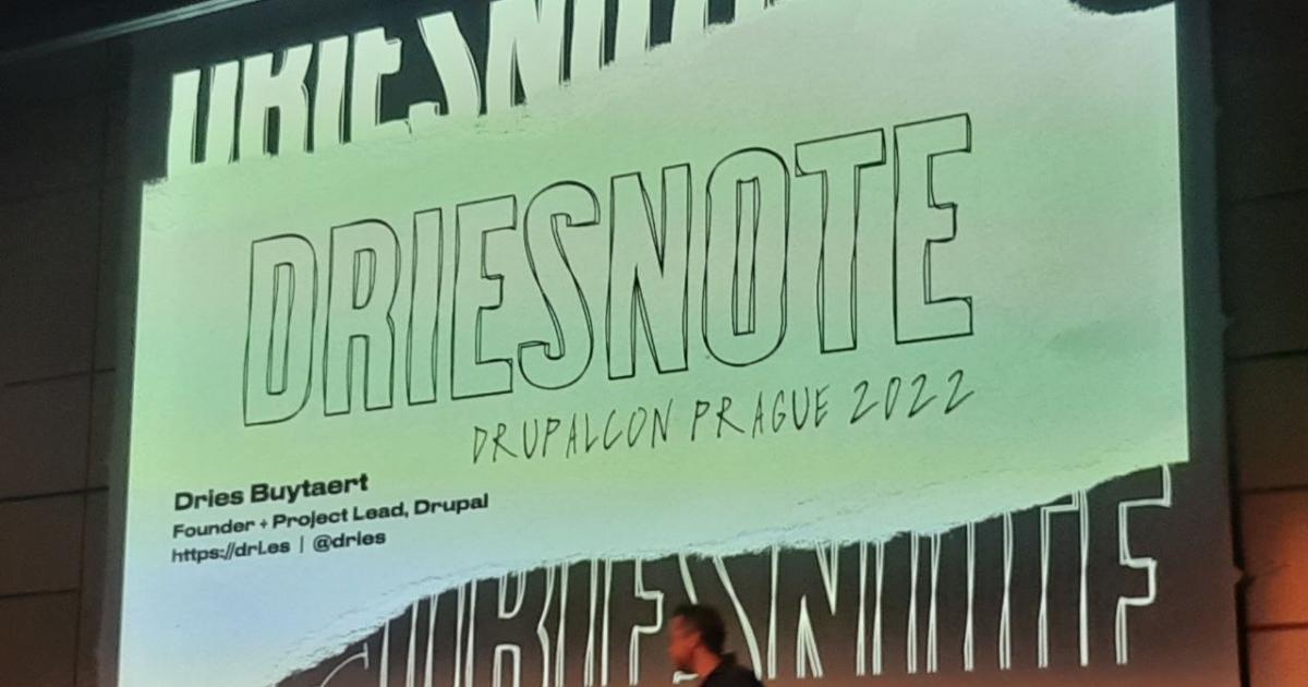 Glimpses from DriesNote at DrupalCon Prague 2022