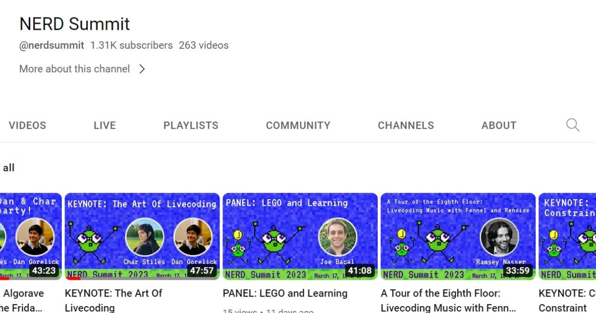 NERD Summit 2023: Session Videos Published