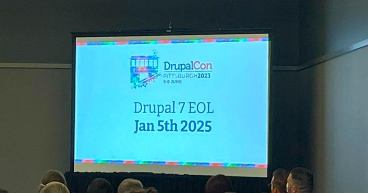 Drupal 7 End of Life Date Extended