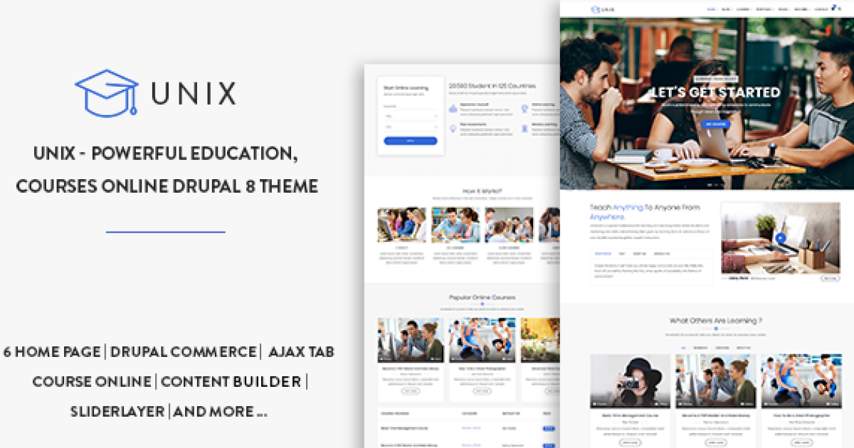 Introducing 'Unix': The Ultimate Drupal 9 Theme for Education