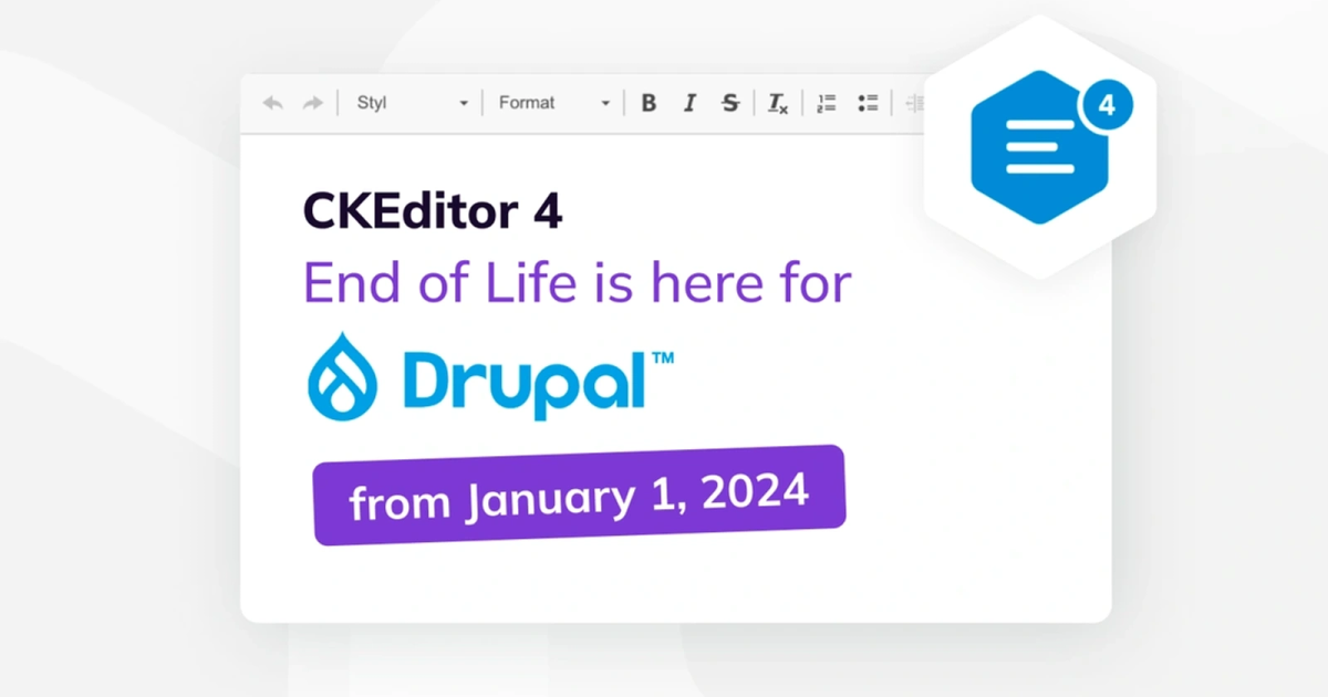 CKEditor 4 End of Life: Transition to CKEditor 5 and LTS Module CKEditor 4 End of Life: Transition to CKEditor 5 and LTS Module