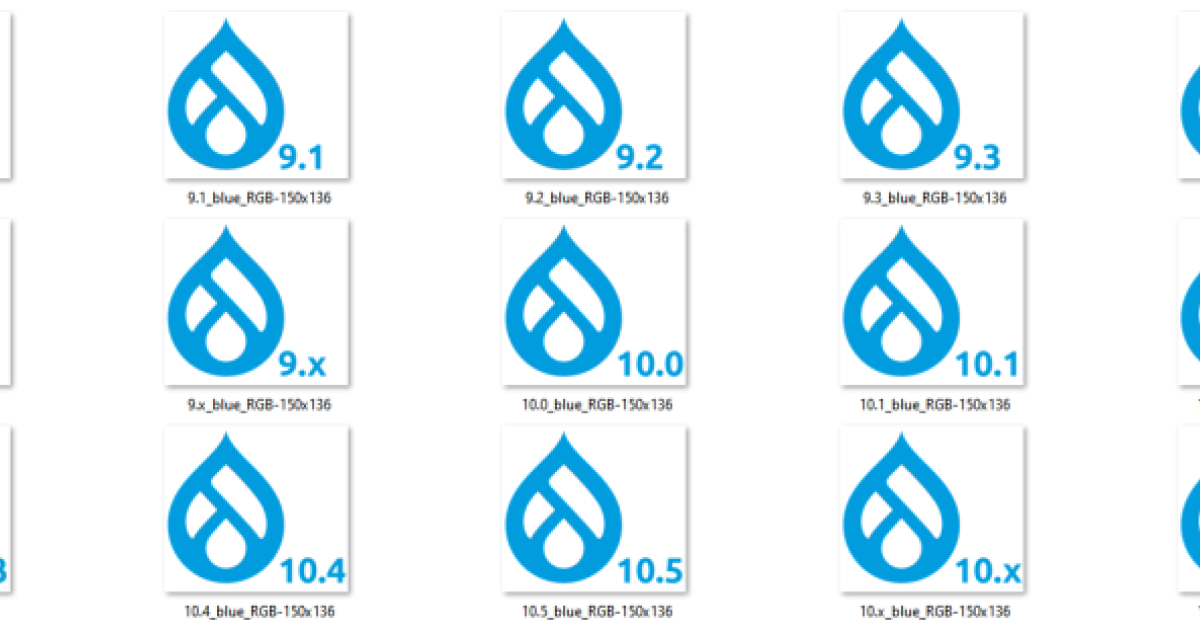 Downloadable Collection: Custom Drupal Logos for Versions 9, 10, and ...