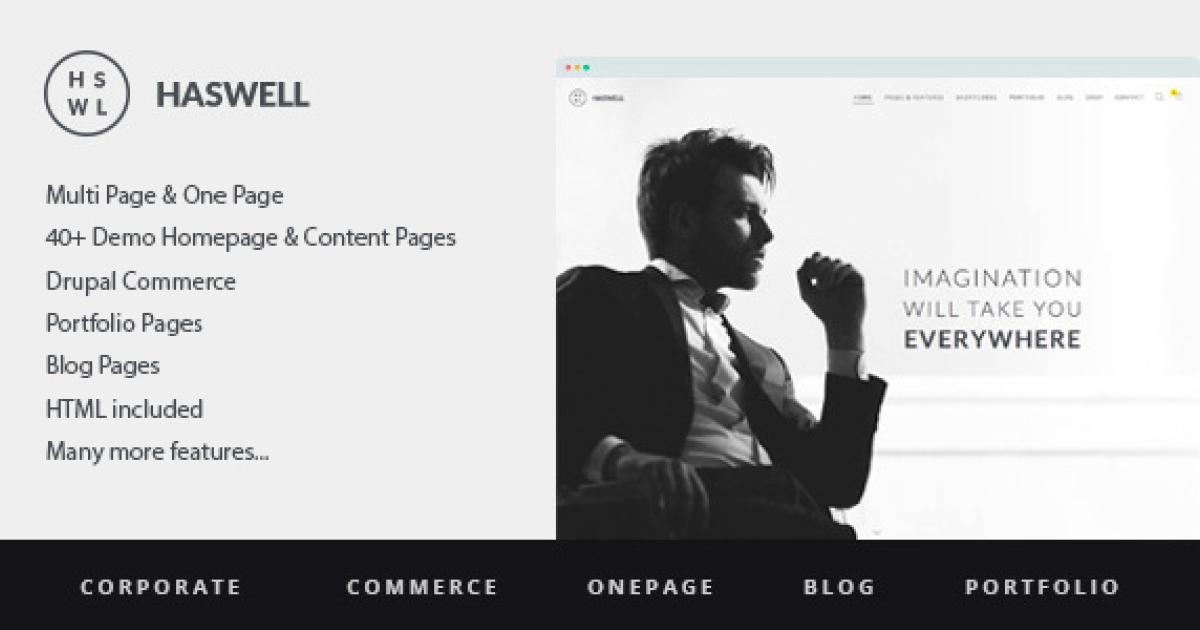 Haswell Drupal Theme: Unleashing Versatility in Website Design