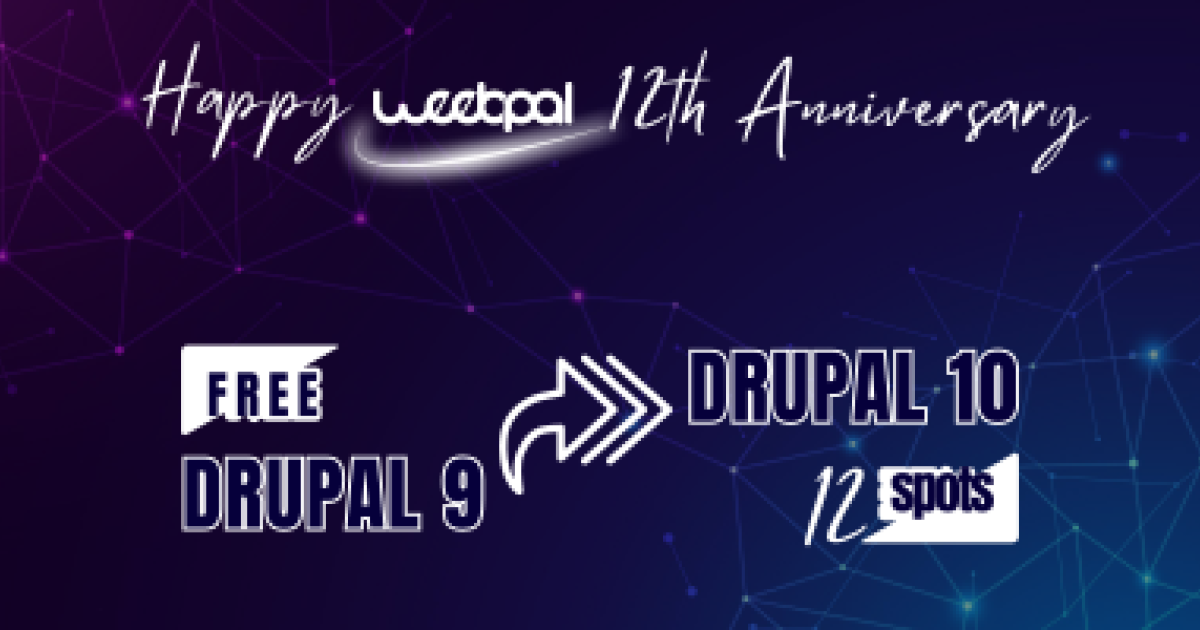 Weebpal Marks Silk Anniversary With Free Drupal 10 Upgrades