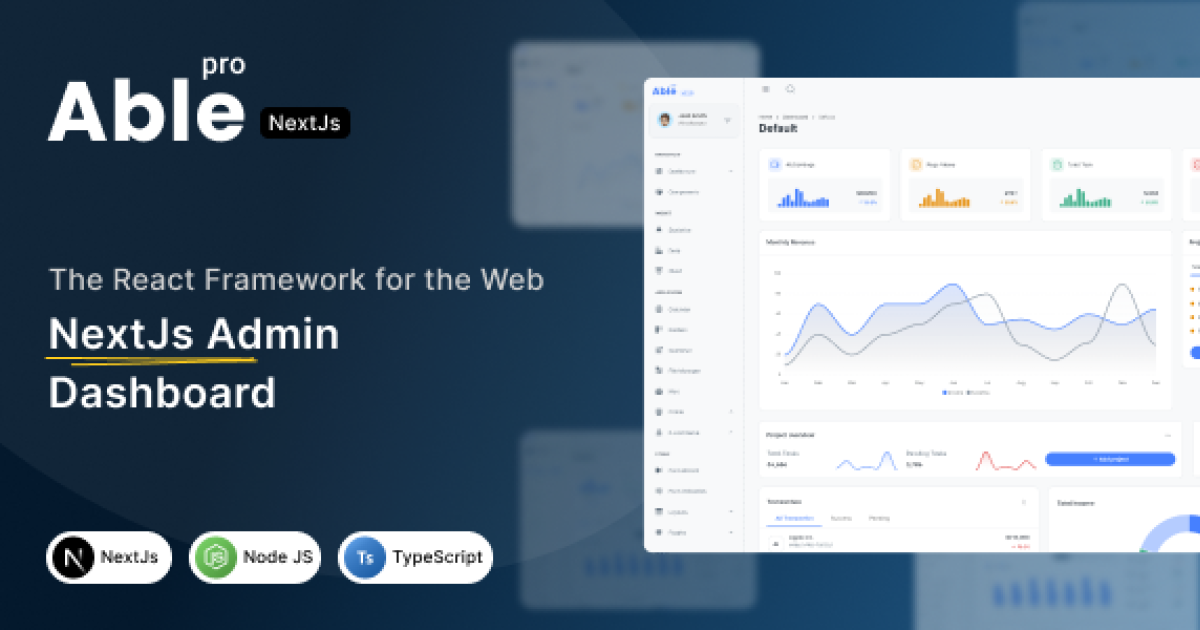 Able Pro React Next.js Dashboard by Stylelib Able Pro React Next.js Dashboard by Stylelib