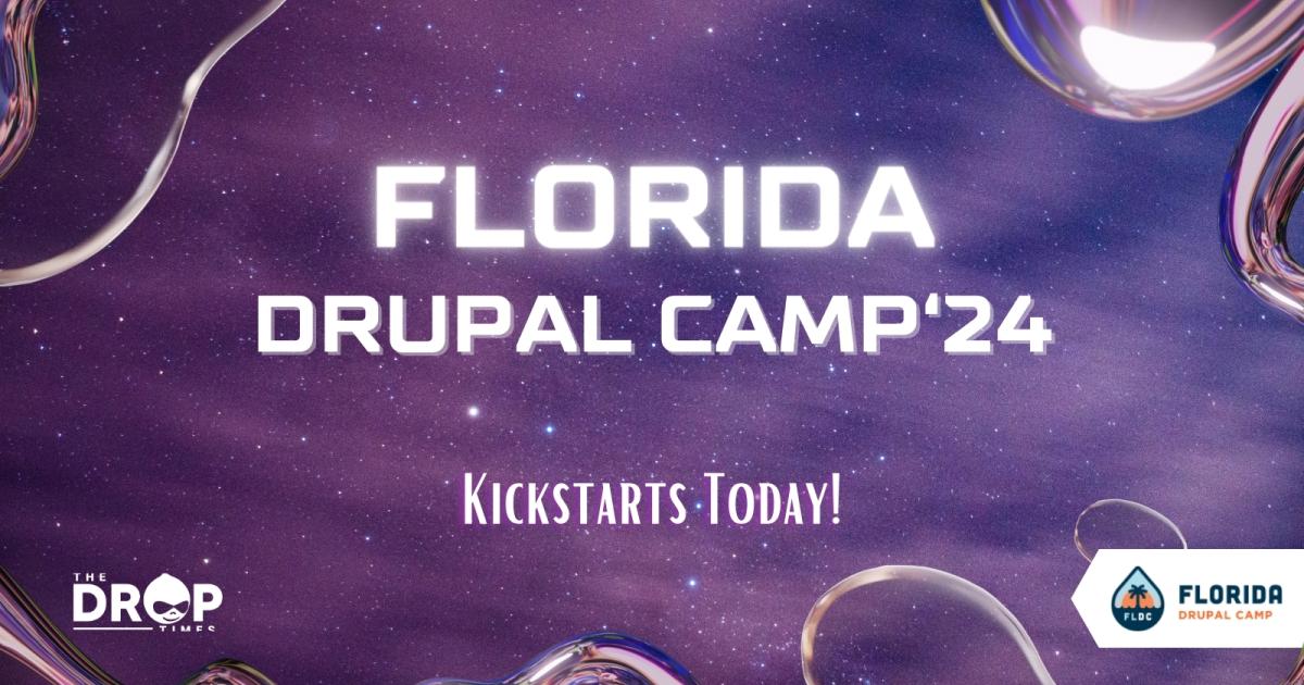 Florida DrupalCamp 2024 Kickstarts Today!