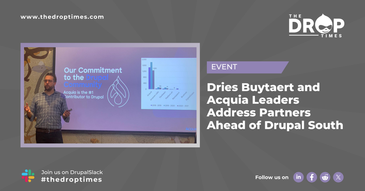 Dries Buytaert and Acquia Leaders Address Partners Ahead of Drupal South