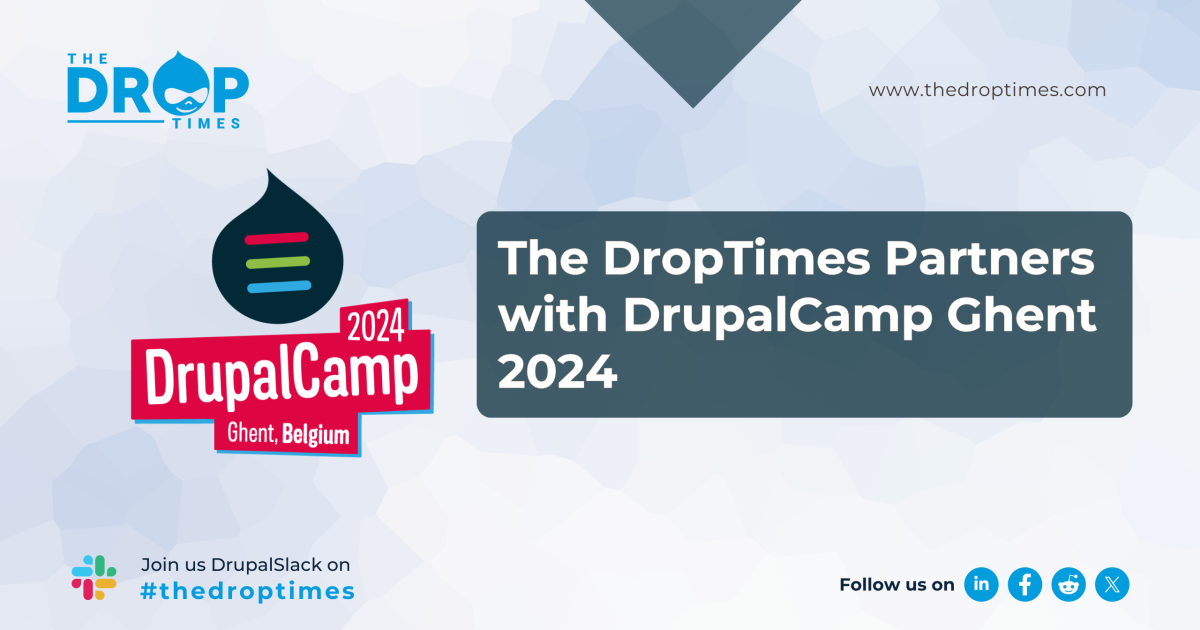 The Drop Times Partners with DrupalCamp Ghent 2024