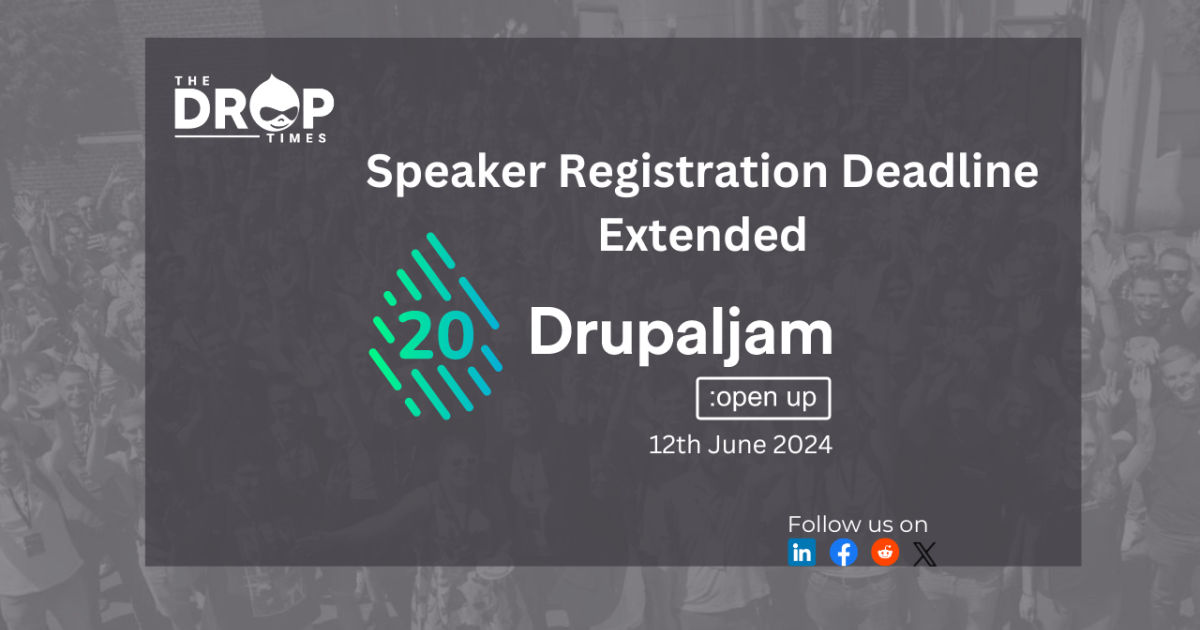 Drupaljam 2024 Speaker Registration Deadline Extended