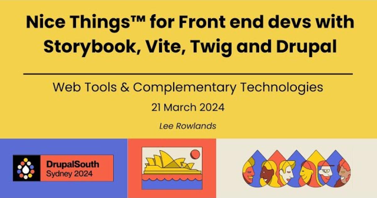 Efficient Drupal Frontend Development: Vite, Storybook, Twig Integration
