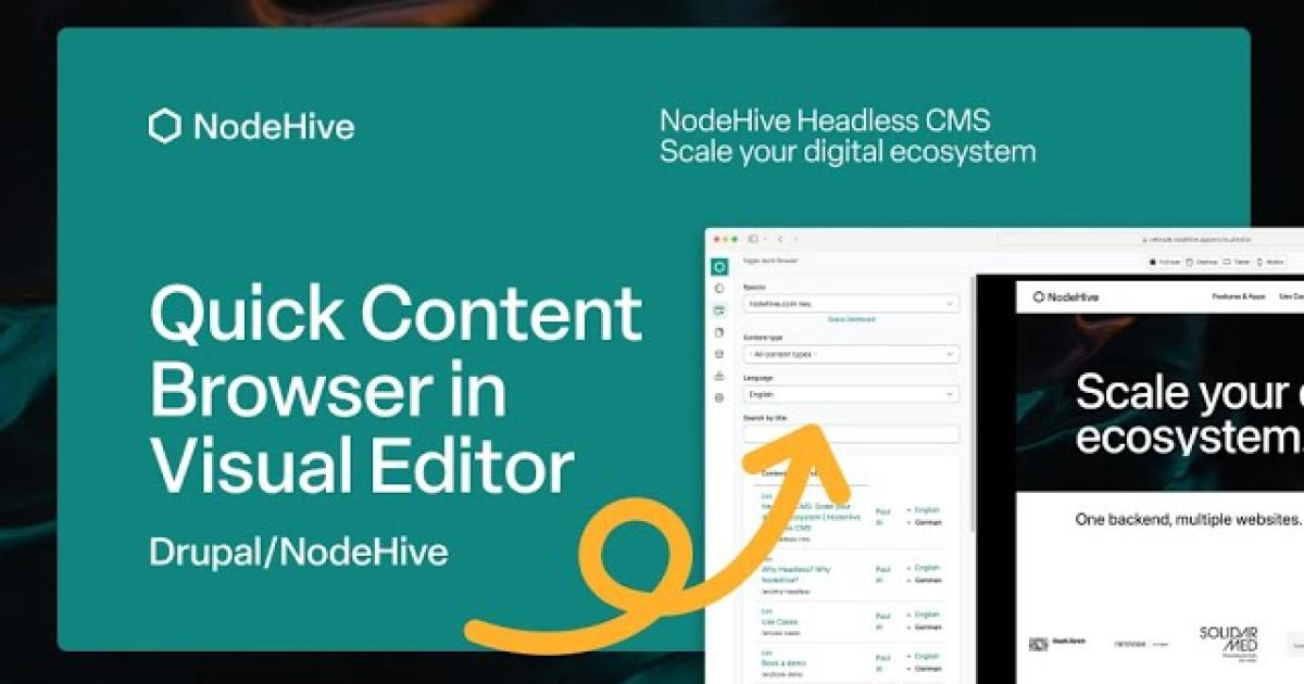 NETNODE AG Introduces Quick Content Browser in NodeHive Visual Editor