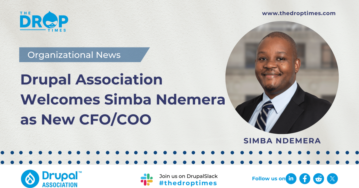 Drupal Association Welcomes Simba Ndemera as New CFO/COO