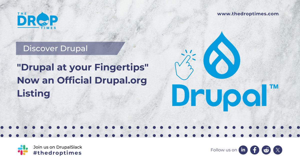 "Drupal at your Fingertips" Now an Official Drupal.org Listing