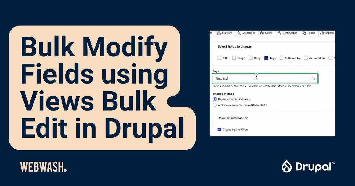 Efficiently Bulk Edit Fields in Drupal Efficiently Bulk Edit Fields in Drupal