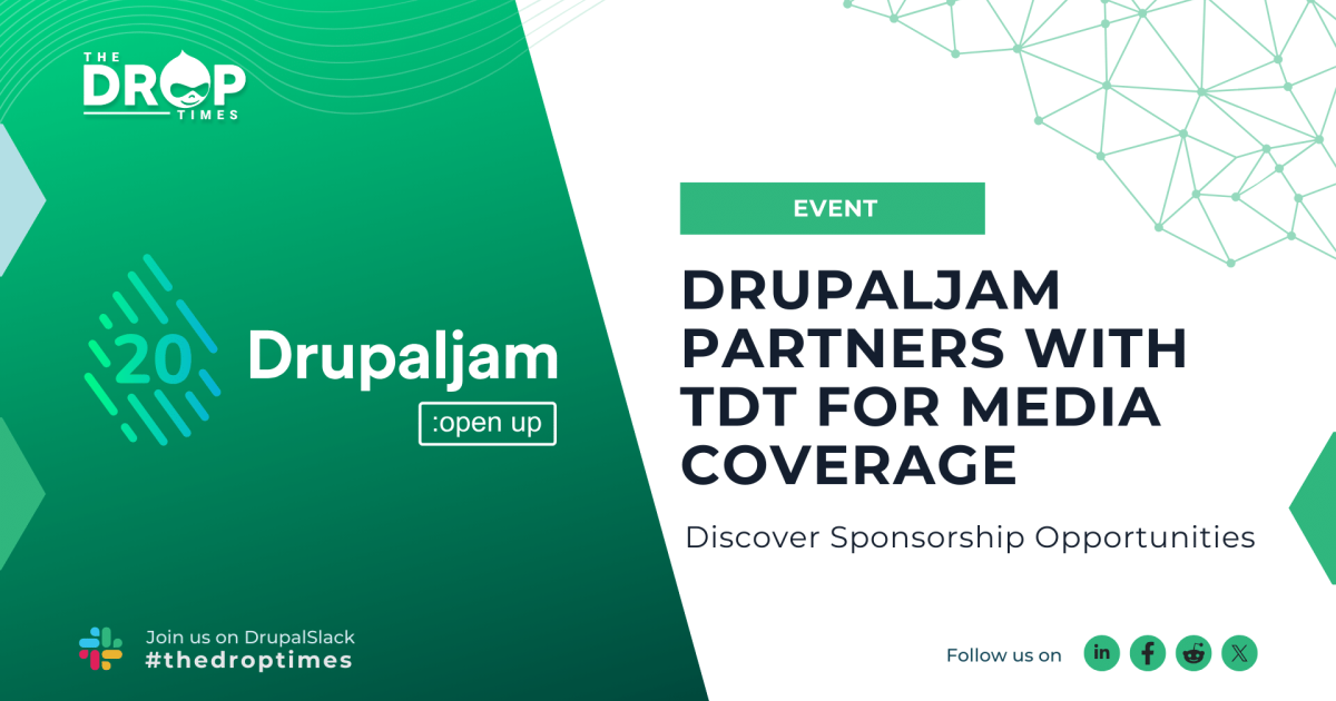Drupaljam Partners with TDT for Media Coverage