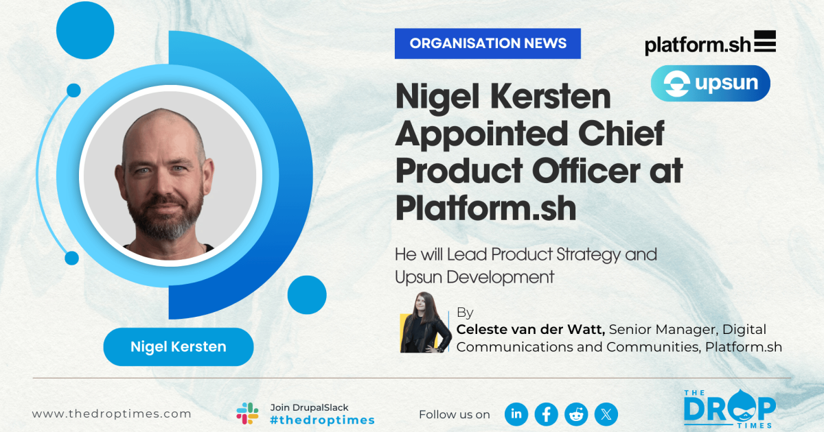 Nigel Kersten Appointed Chief Product Officer at Platform.sh to Lead ...