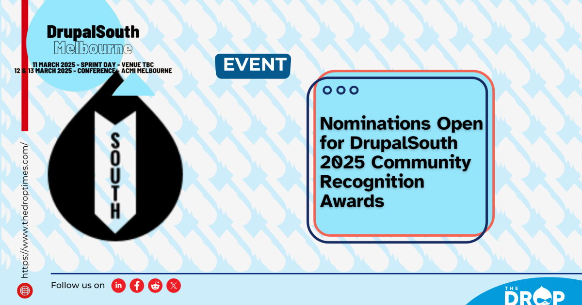 Nominations Open for DrupalSouth 2025 Community Recognition Awards