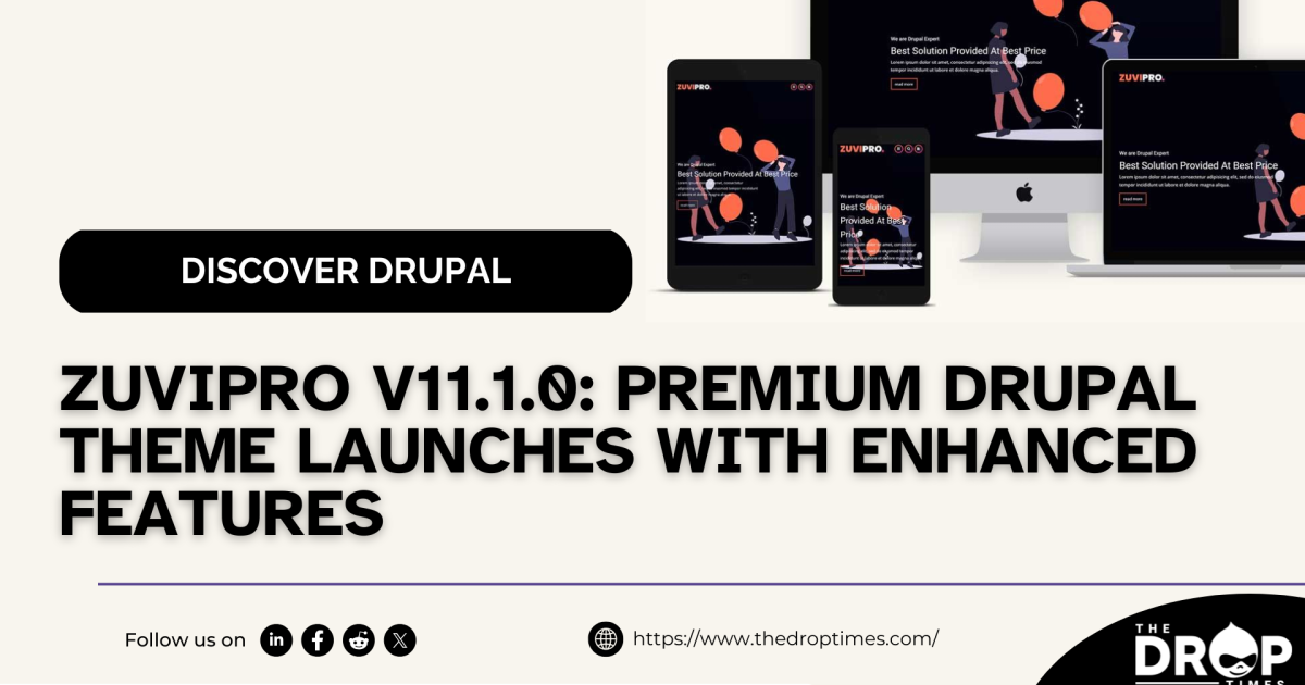 ZuviPro v11.1.0: Premium Drupal Theme Launches with Enhanced Features