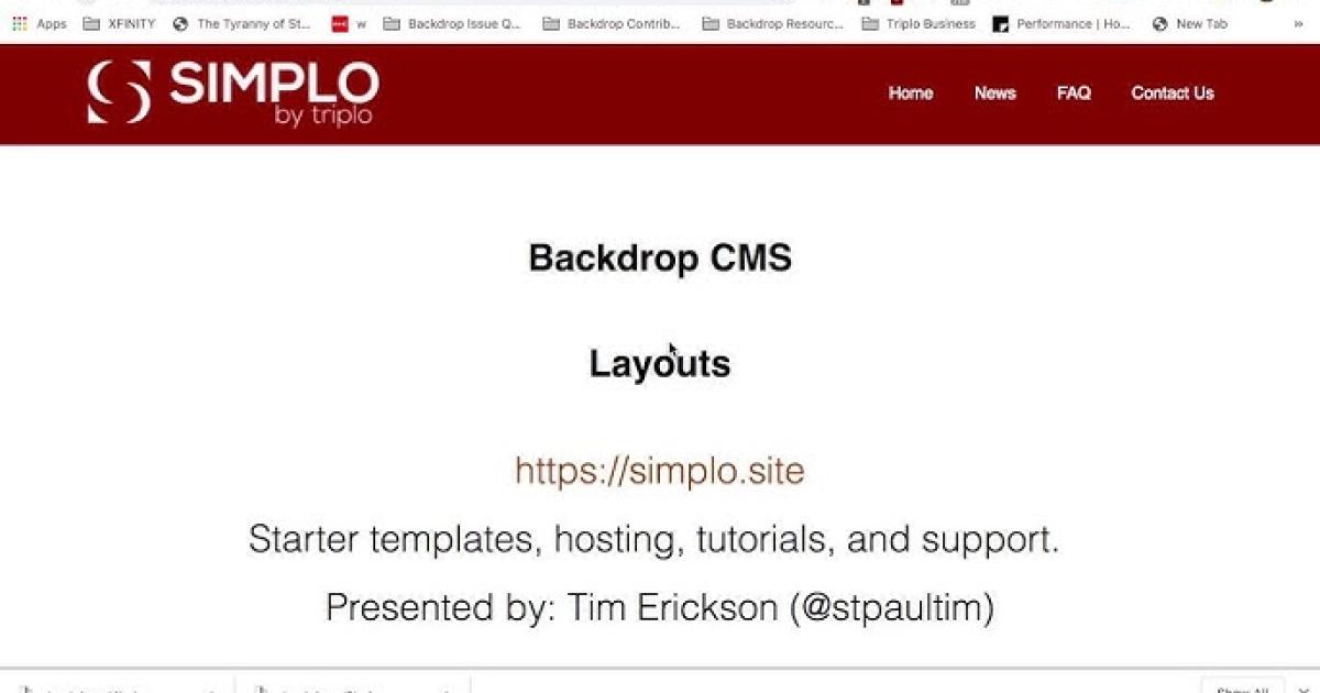 Backdrop CMS Layout System Explained in a Tutorial Video