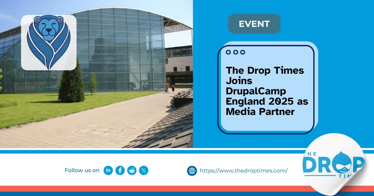 The Drop Times Joins DrupalCamp England 2025 as Media Partner
