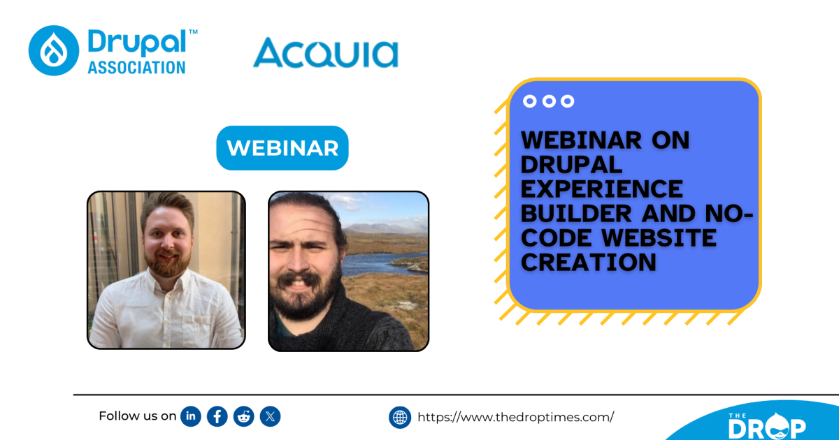 Webinar on Drupal Experience Builder and No-Code Website Creation